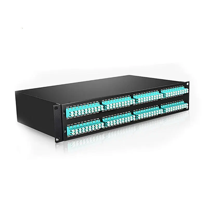 High Density Fiber Optics 288 Core 2U MPO Patch Panel | Faso