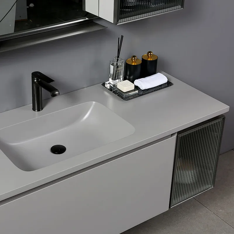 Muse Gray Floating Bathroom Vanity Set China Factory | TONA