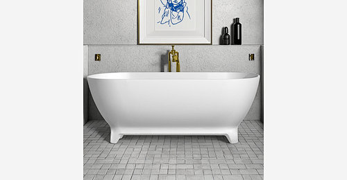 Footed Design Bathtub Artificial Stone Soaking Tub | TONA Bath