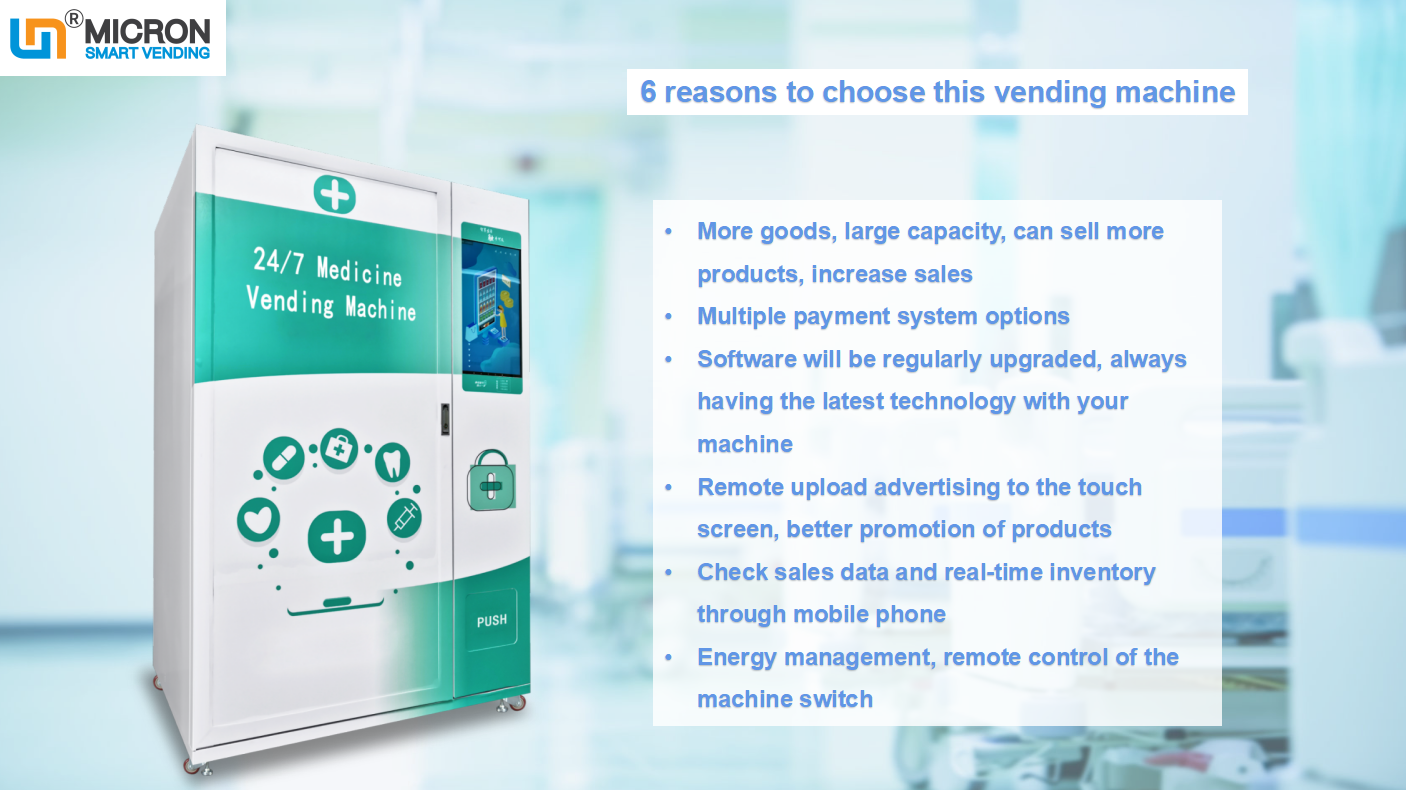 Micron smart product vending machine OTC medicine