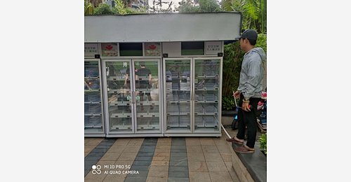 Wo soll der intelligente Obst-Gemüse-Kühlschrankautomat in Betrieb ...