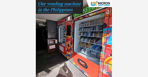 Snack and drink vending machine with touch screen in Philippines
