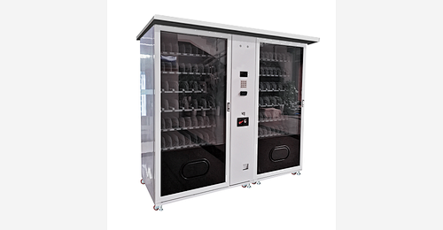 outdoor waterproof snack drink vending machine with shelter