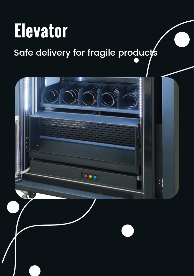 micron meal vending machine with elevator for healthy food