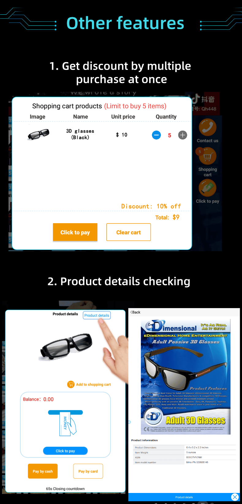 3D glasses vending machine in the cinema