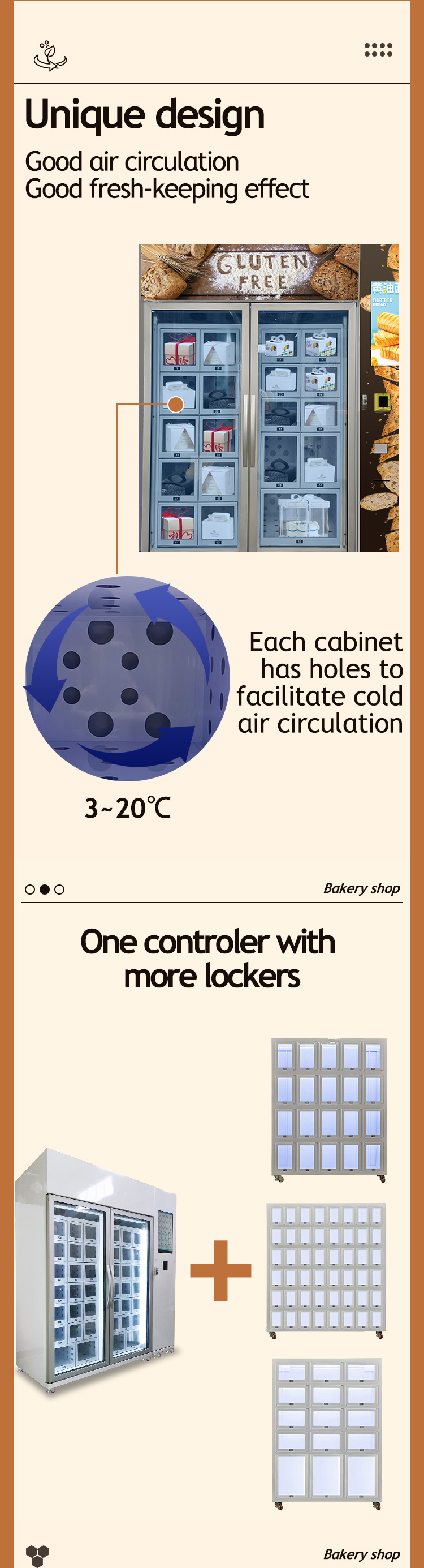 WEIMI Bakery Shop Bread Cake Vending Machine