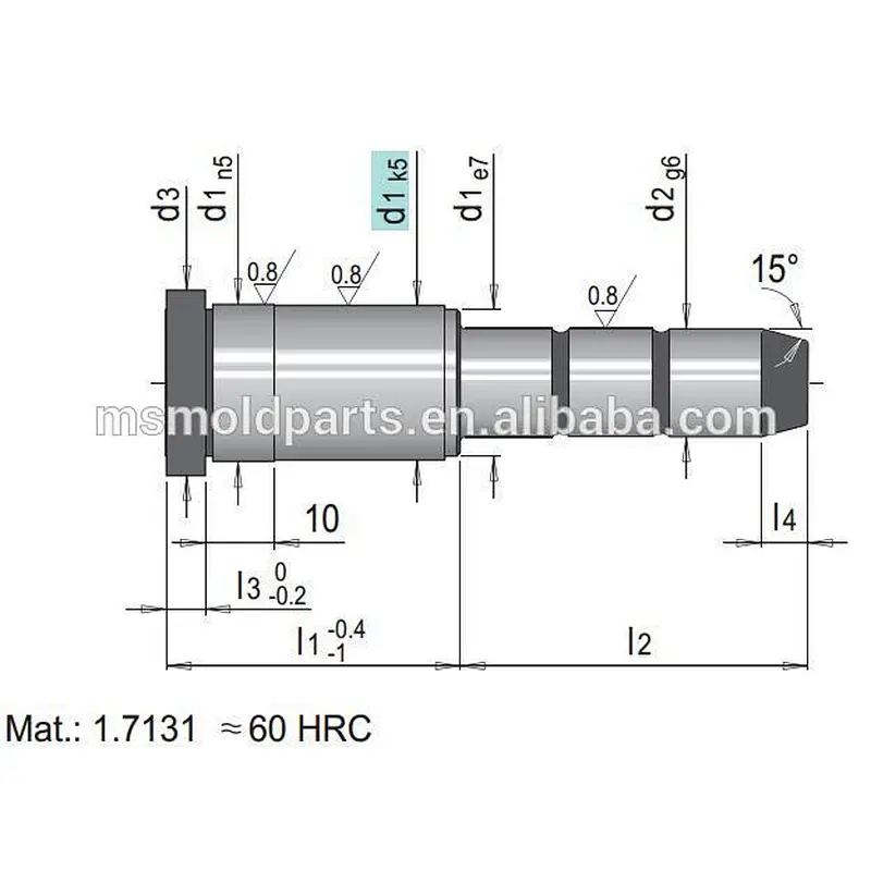 SUJ2 MEUSBURGER Guide pillar without centering collar Donguan MS Mold ...