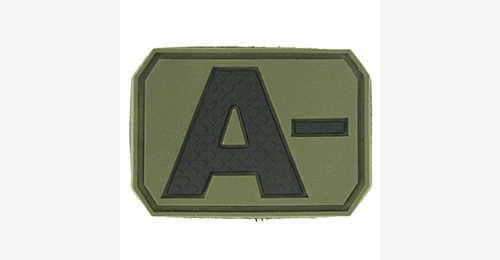 Army Blood Type Patch