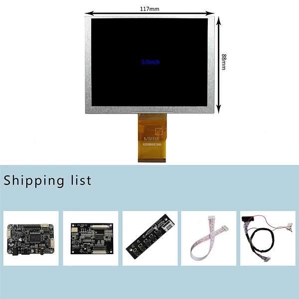 5inch 640x480 5 inch lcd screen 5 inch lcd screen with controller board lcd tft screen 5 inch ...