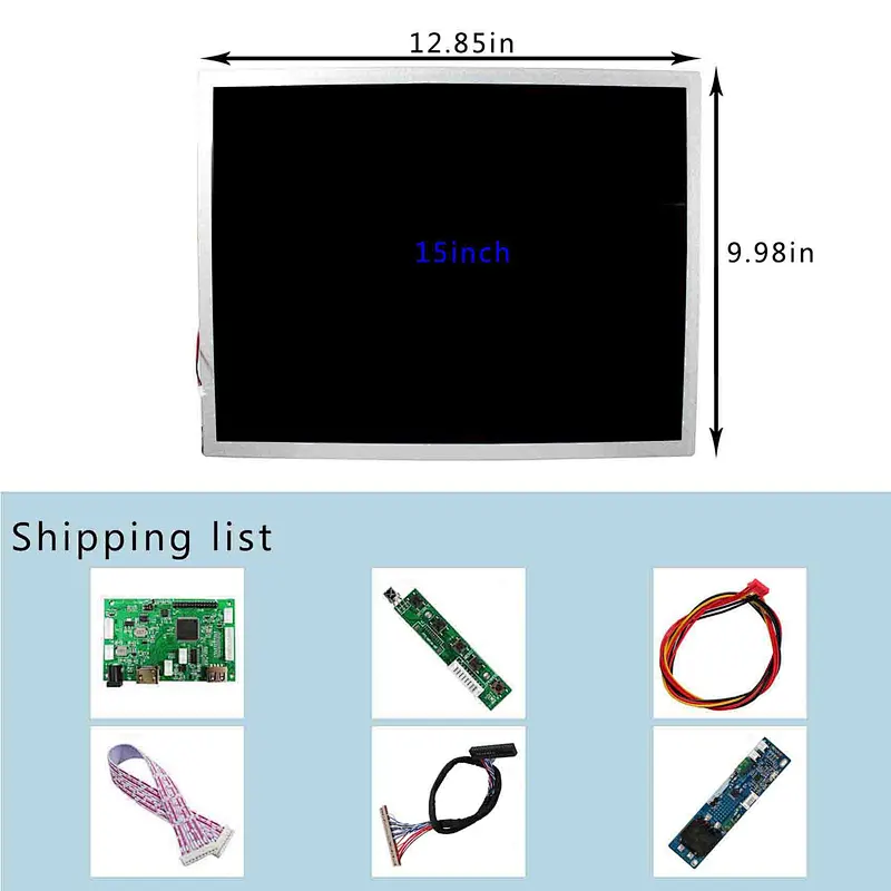 HDMI.USB LCD Board for 30Pin LVDS TFT 15" G150XVN01.0-1000nits 1024x768 tft lcd from China ...