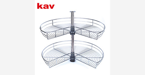 Corner Carousels Rotating Baskets 270 degree lazy susan kitchen basket