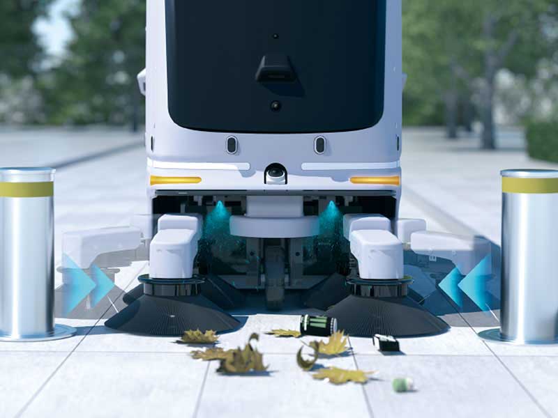Fully autonomous electric street sweeper , Autonomous industrial vacuum ...