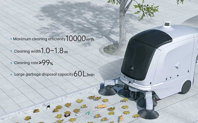 Fully autonomous electric street sweeper , Autonomous industrial vacuum ...