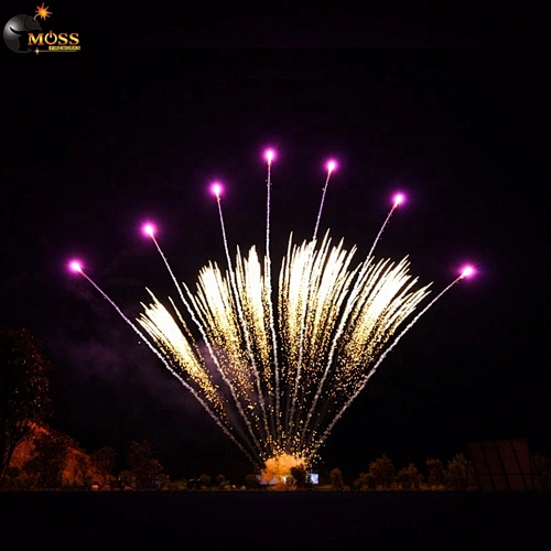 Three layers of flowers shape 1.2" inch 26 shots single row fireworks ...