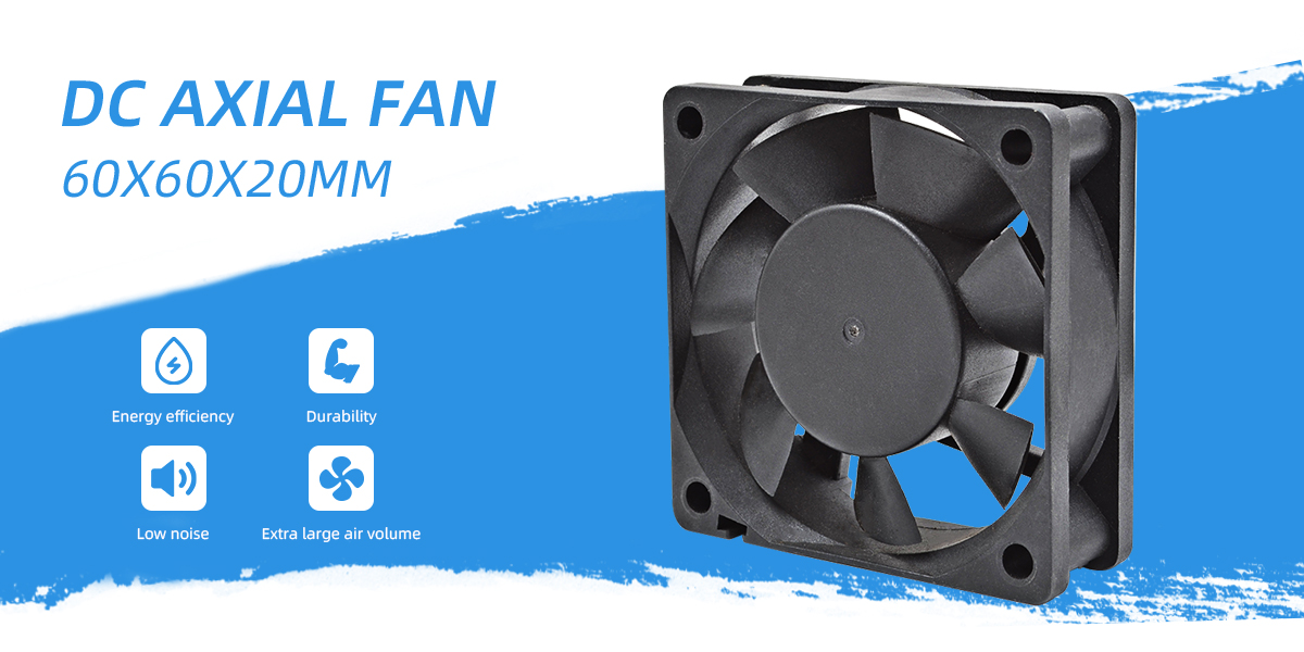 DC axial fan 60x60x20mm