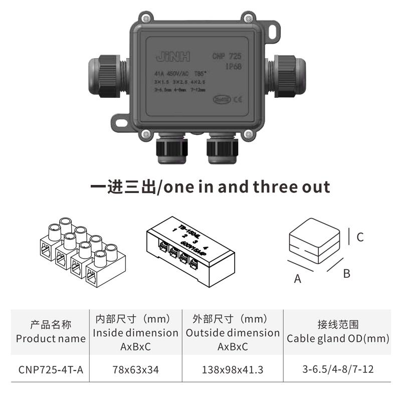 black weatherproof electrical box