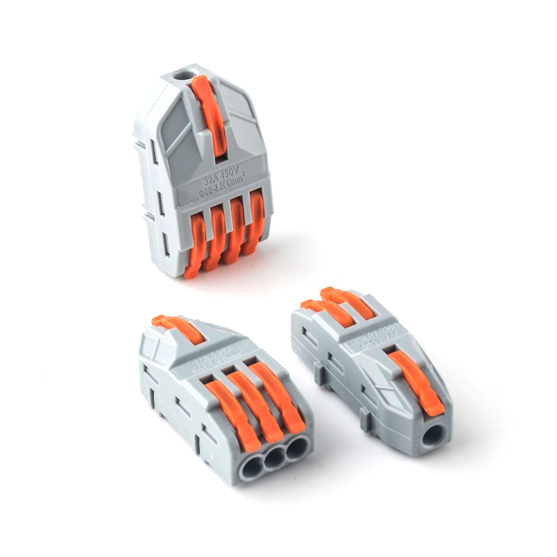 in line spring lever connectors 3 pole 32a