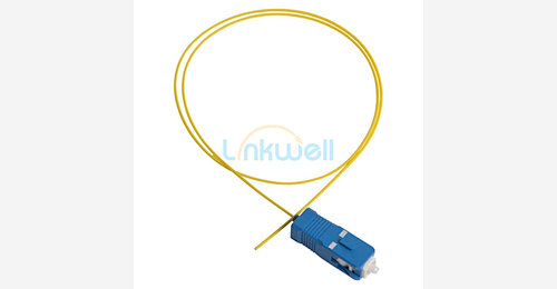 SC APC/UPC Simplex Fiber Optic Pigtail 0.9mm Diameter