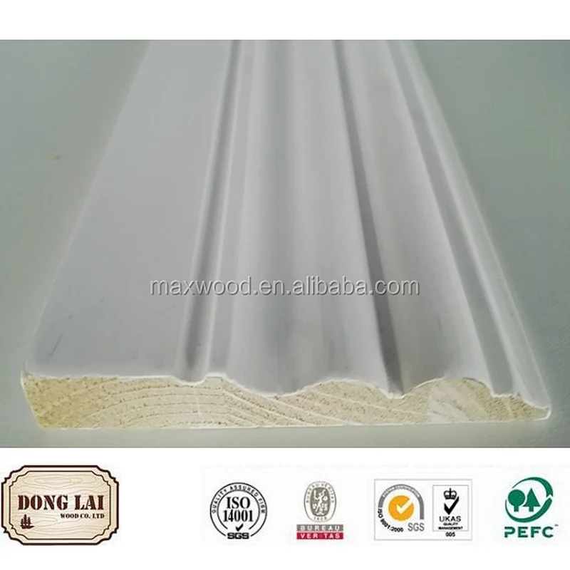 baseboard molding profiles , Gesso primed baseboard molding profiles ...