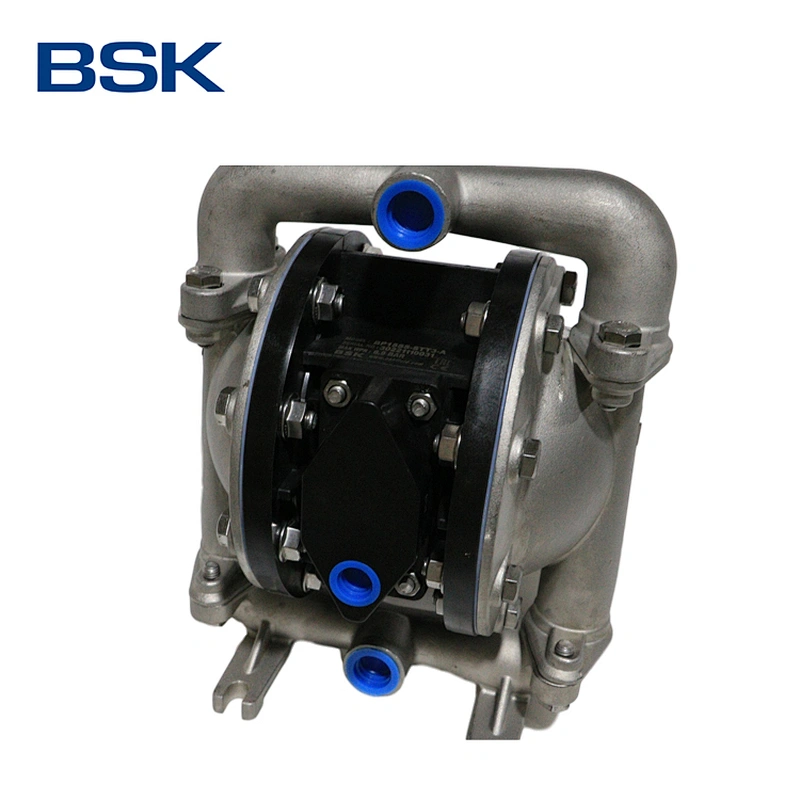 BSK small size pump for chemical liquid,1/2" air operated double diaphragm pump,stainless steel ...