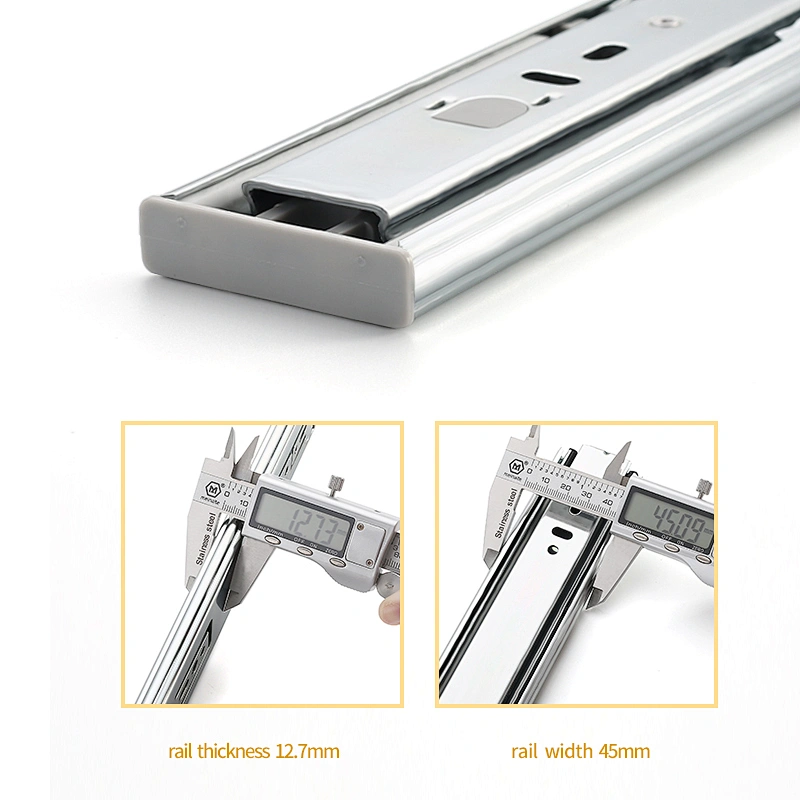 Filta Customized 45mm 3 folds push to open drawer slides - push to open ...