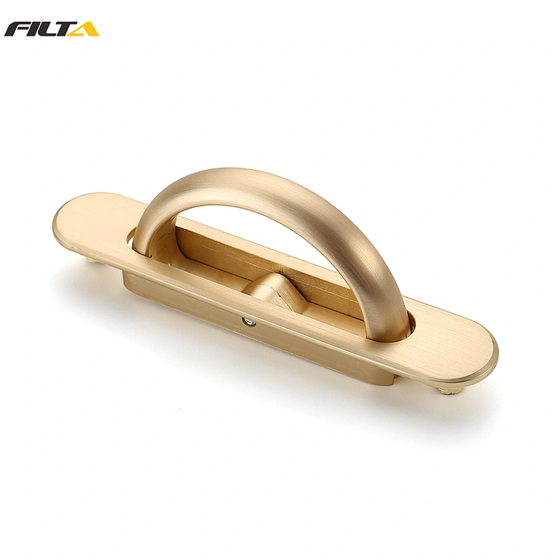 Filta Black Modern Sliding Furniture Hardware Drawer Handle Flush ...