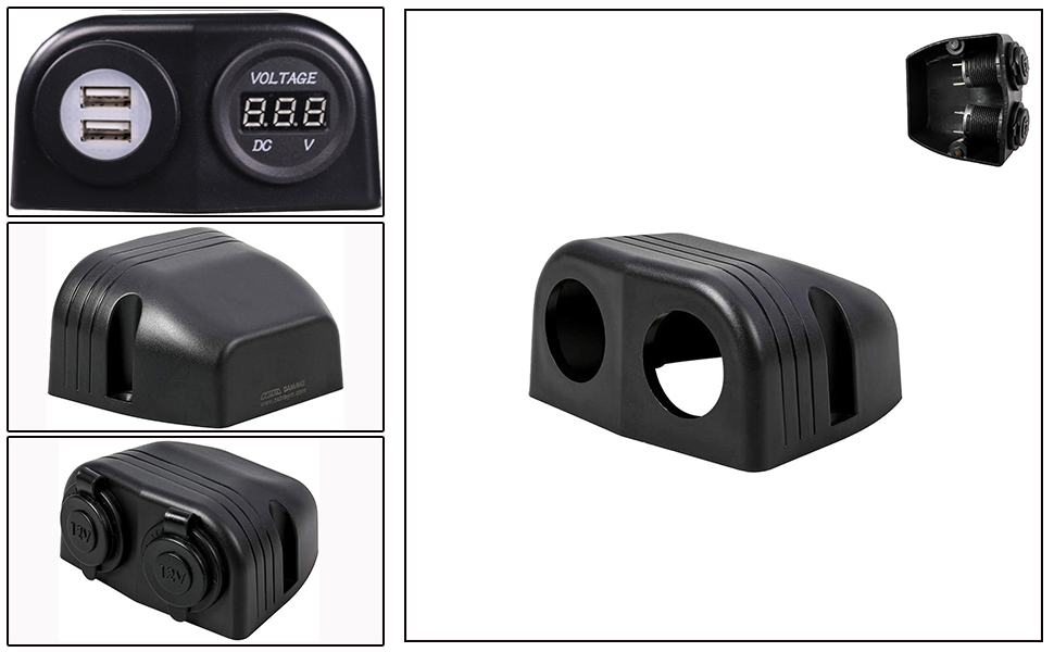 usb c panel mount 12v double usb socket usb to 12v socket Manufacturer ...