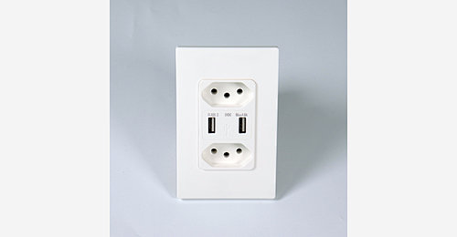 italian wall socket USB electrical outlets wall plugs with USB ...