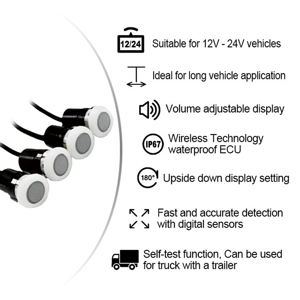 Wireless truck parking sensor with digital sensor|Promata