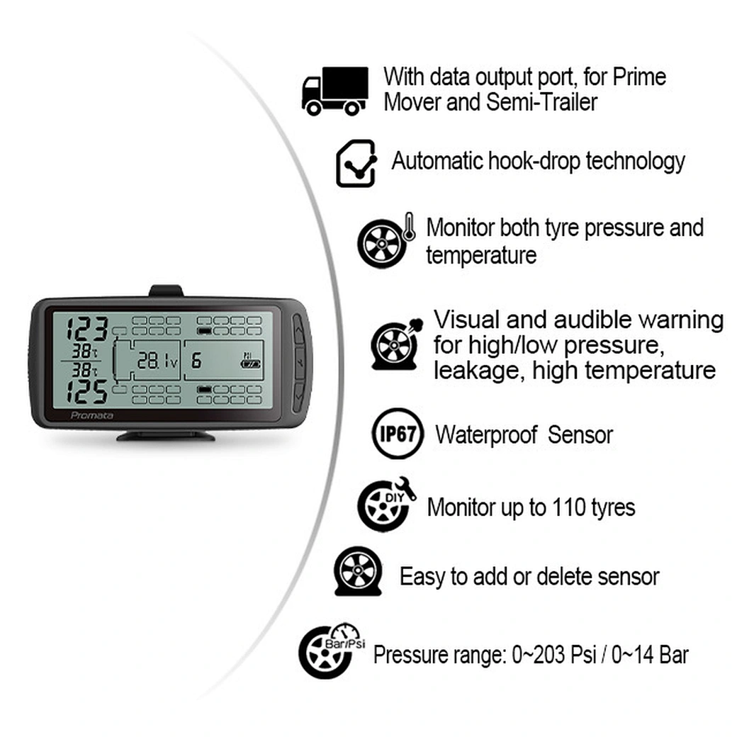 Truck TPMS for Prime Mover and Semi-Trailer | Promata