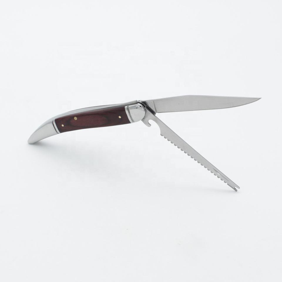 stainless steel double blade pocket knife