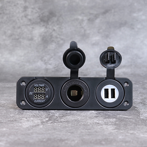 12V caravan waterproof plug and socket Voltmeter 24V Manufacturer | DAMAVO