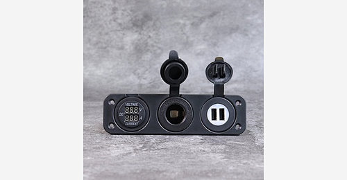 12V caravan waterproof plug and socket Voltmeter 24V Manufacturer | DAMAVO