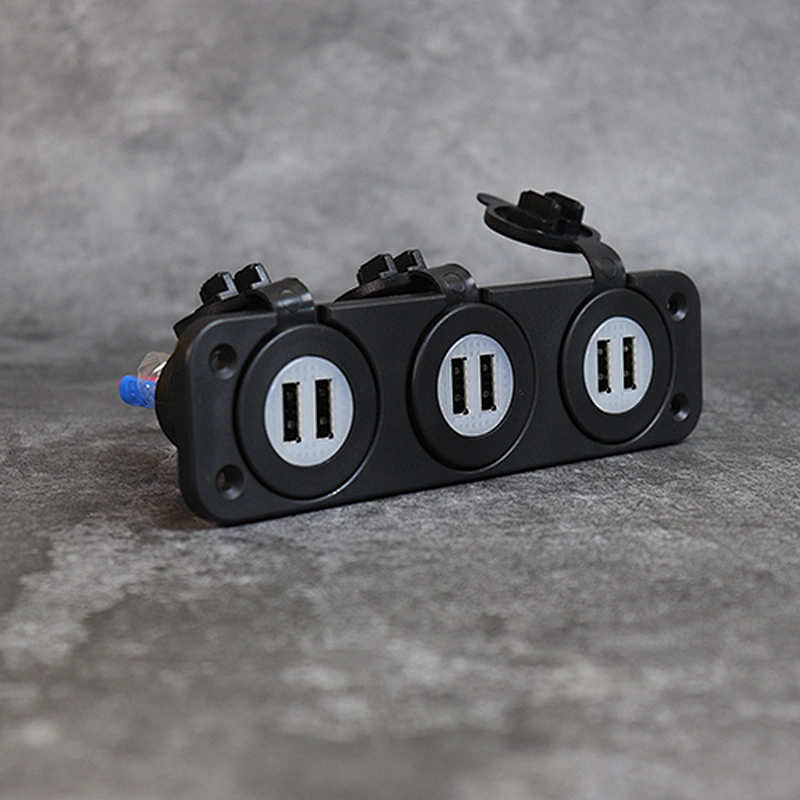 12V USB hub for RV dual port car charger adapter Manufacturer | DAMAVO