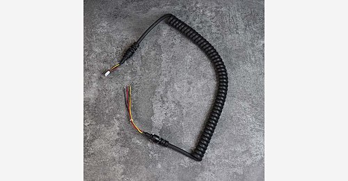Coiled extension cable spiral coiled power braided coiled cable ...