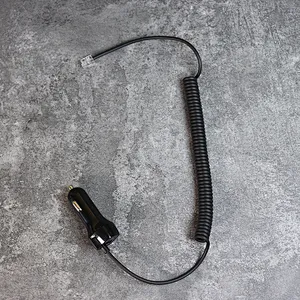 12 volt power cord DC 5v charger USB RJ12 6P6C coiled cable ...