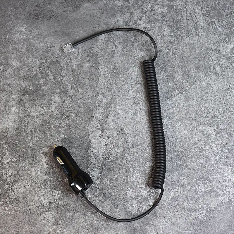 12 volt power cord DC 5v charger USB RJ12 6P6C coiled cable ...