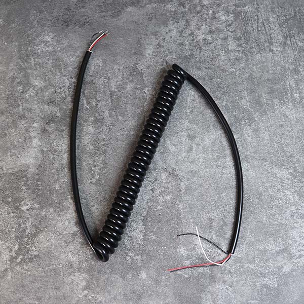 Coiled electrical cable curly extension cord 4 wire Manufacturer | DAMAVO