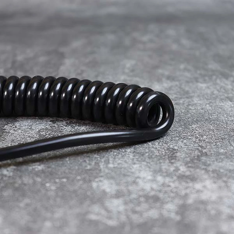 Coiled electrical cable curly extension cord 4 wire Manufacturer | DAMAVO