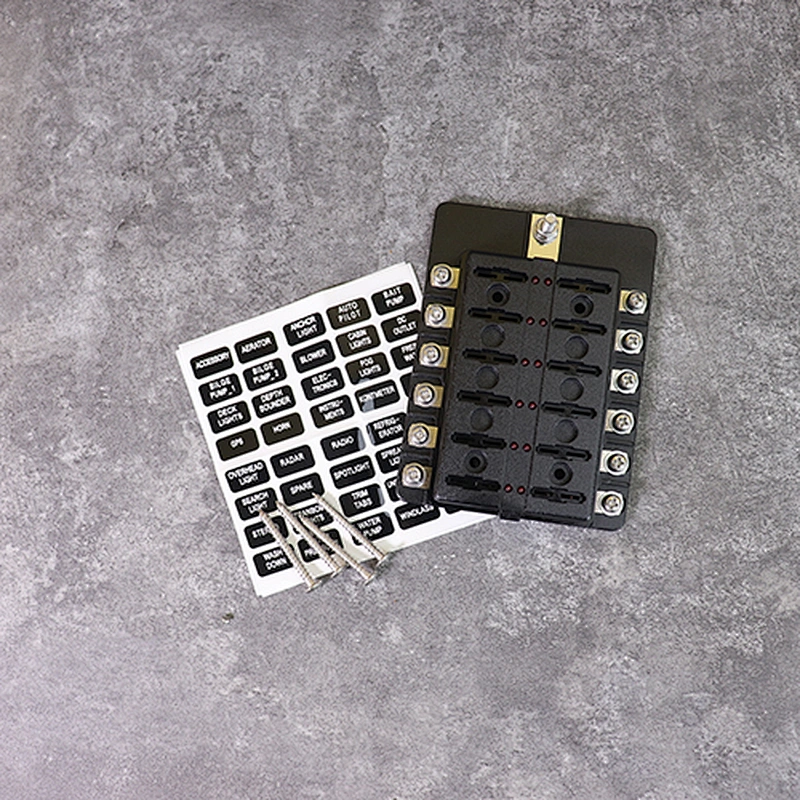 kotak sekering aftermarket kotak sekering 12 arah blok sekering 12v ...