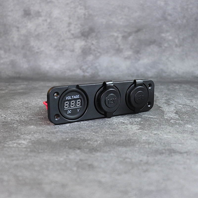 RV USB port DC socket 12 digital voltmeter Manufacturer | DAMAVO
