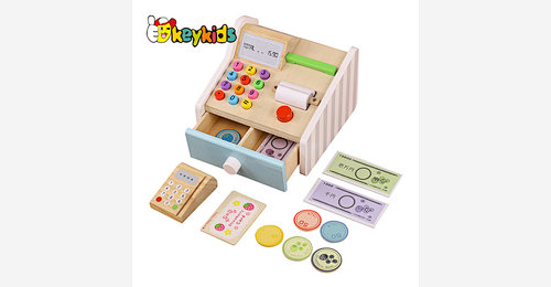 Customized wooden cashier toy- Wenzhou Times Arts&Crafts