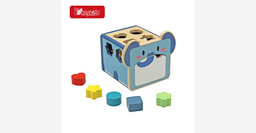 Montessori Educational Activity Toy Wooden Shape Sorting Box For Kids ...