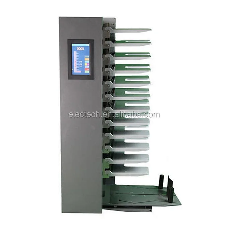 Automatic 10 stations paper collator machine paper sorting machine ...