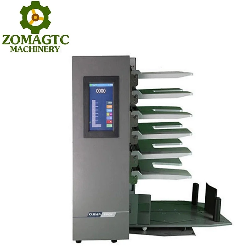 Automatic 10 stations paper collator machine paper sorting machine ...