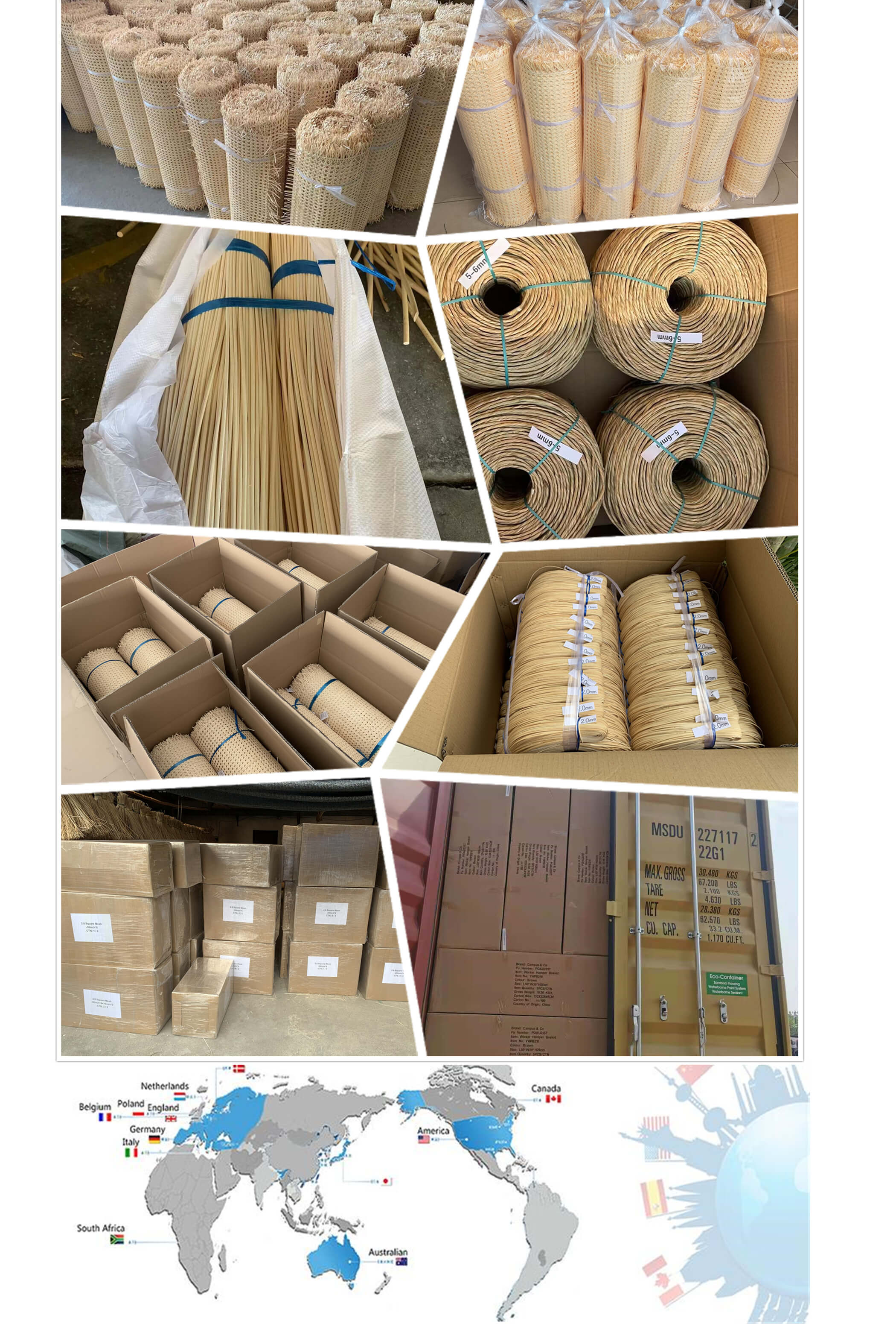 Customized Rattan Sheet - A grade Rattan Panels | YeeyaHome