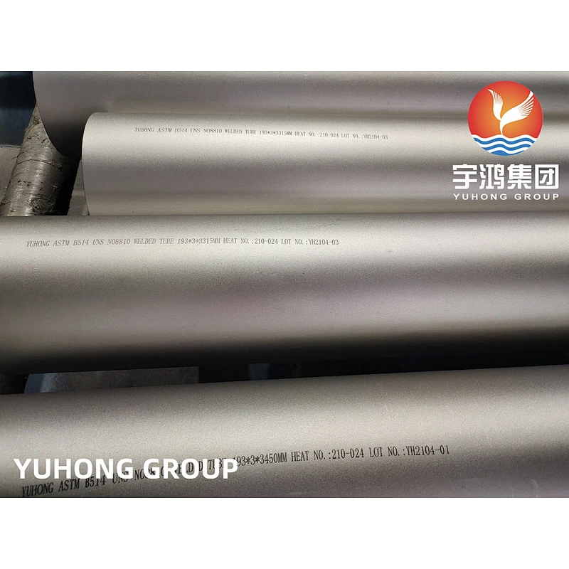 ASTM B514 Incoloy 800H NO8810 WELDED TUBE