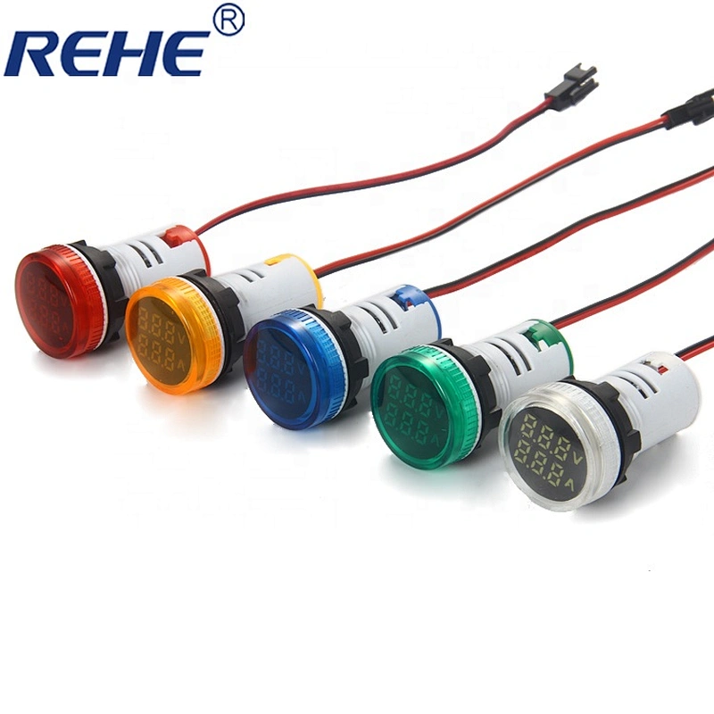 22mm Mini Indicator Lights Ammeter and voltmeter multi signal lamp with ...