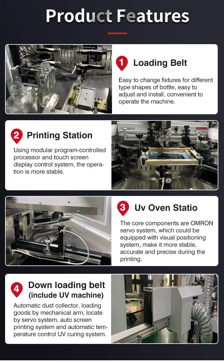 Full Automatic Curved Silk Screen Printing Equipment