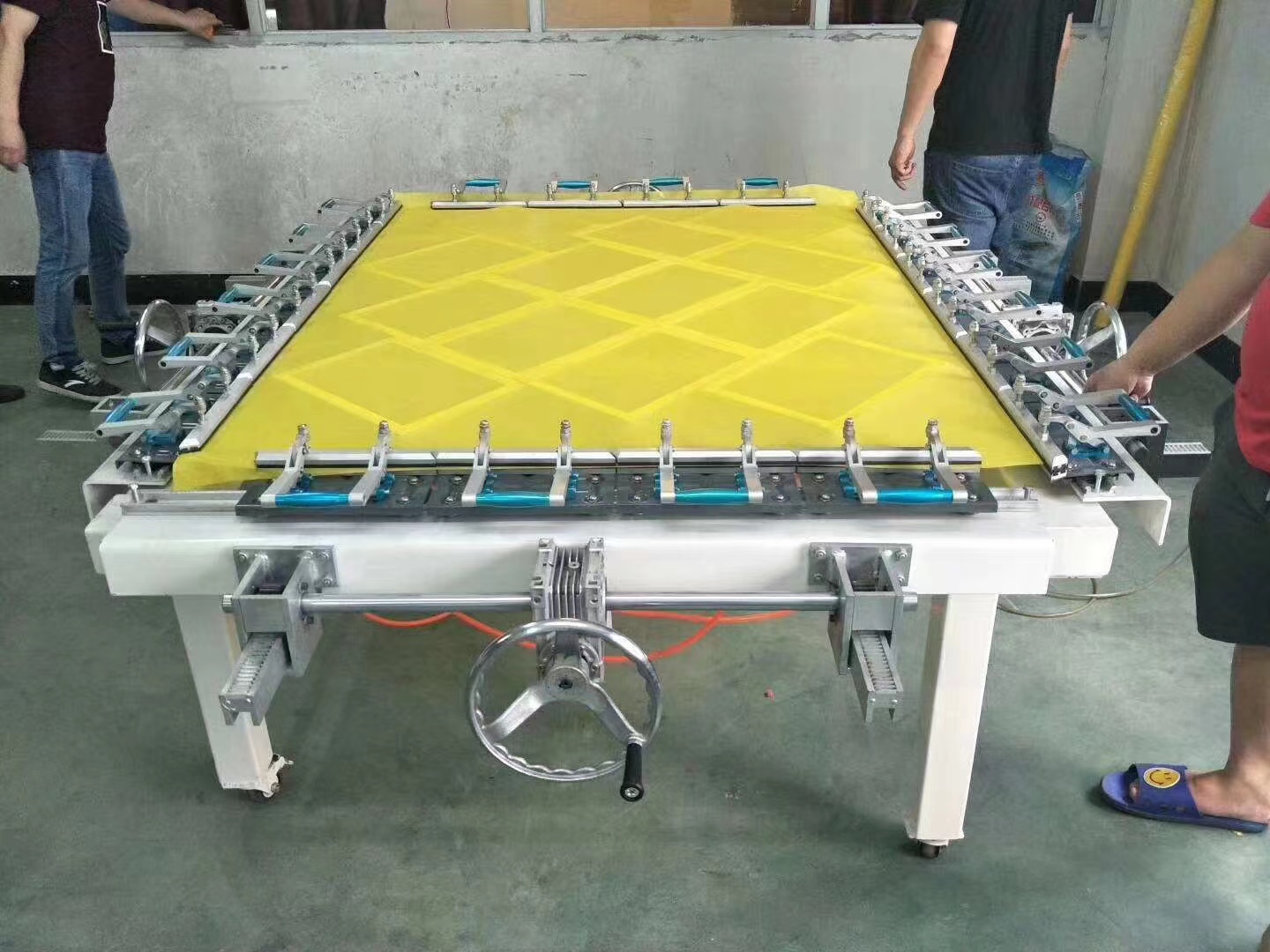 Pneumatic Stretch Mesh Silk Manual Screen Stretch Machine